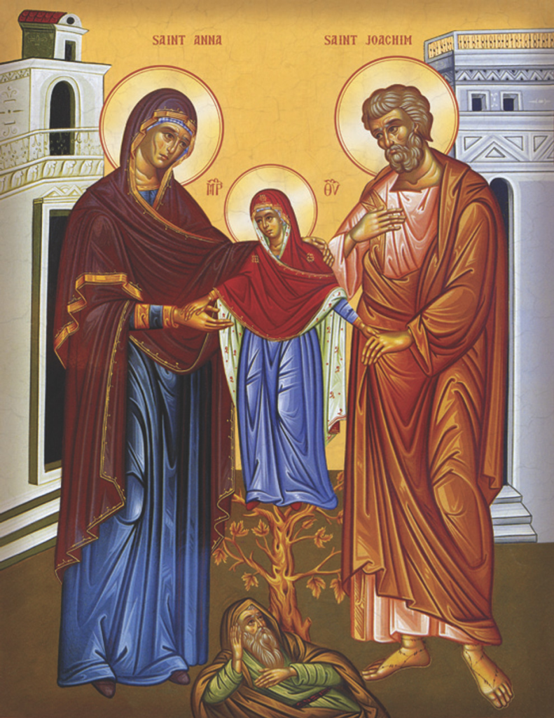 Sts. Joachim and Anna with the Theotokos as a child - Holy Cross Greek ...